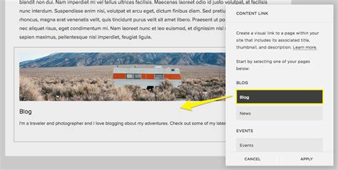 Content Link Blocks Squarespace Help Center