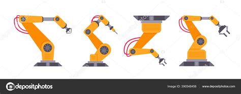 Robotik Kol Düz Stil Tasarım Vektör çizimi Stock Vector By ©mironovkonstantin 390548456