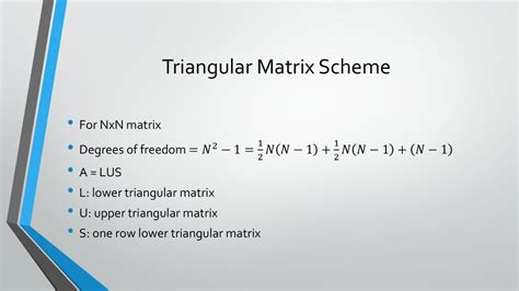 Integer Transform And Triangular Matrix Scheme Ppt Download