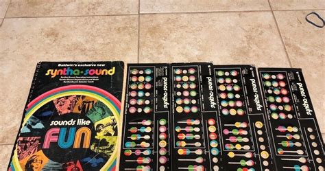 Matrixsynth Vintage Baldwin Syntha Sound Synthesizer Manual Plus Overlays