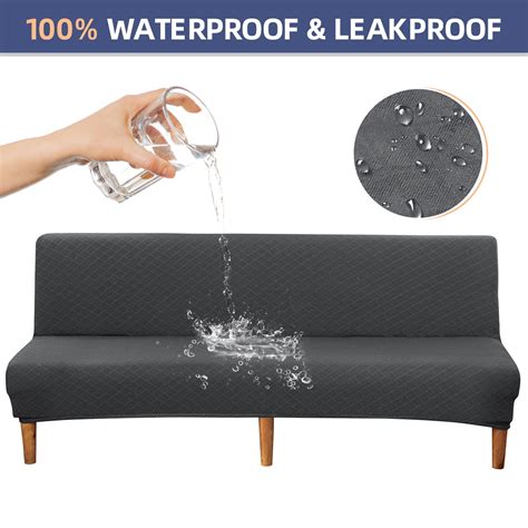 Futon Slipcover Armless Sofa Cover Stretch Sofa Bed Slipcover Protector