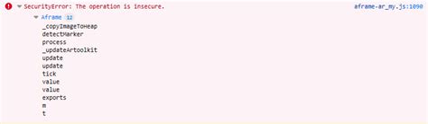 Using Image Source Instead Of Webcam Causes Security Error · Issue 739