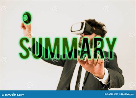 Inspiration Showing Sign Summary Concept Meaning Brief Statement Abstract Synopsis Concise