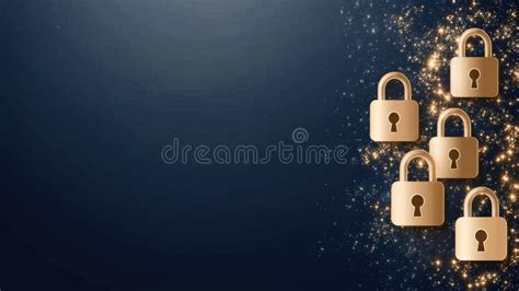 The Illustration Features Multiple Padlock Icons Connected Through A Network Symbolizing