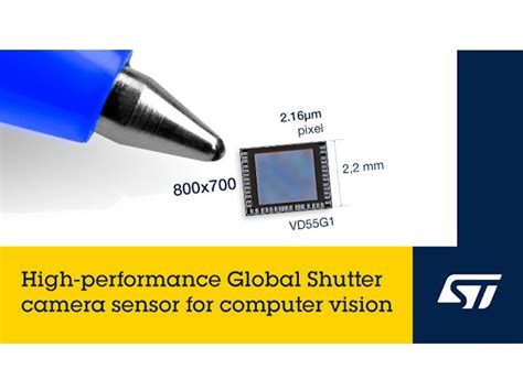STMicroelectronics Reveals A New Global Shutter Image Sensor That Offers High Resolution In A