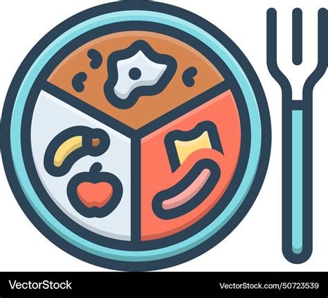 Balanced Diet Royalty Free Vector Image Vectorstock