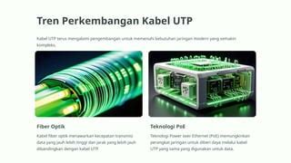 Pengenalan Kabel UTP Unshielded Twisted Pair PPTX