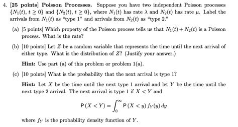 Solved Points Poisson Processes Suppose You Have Chegg