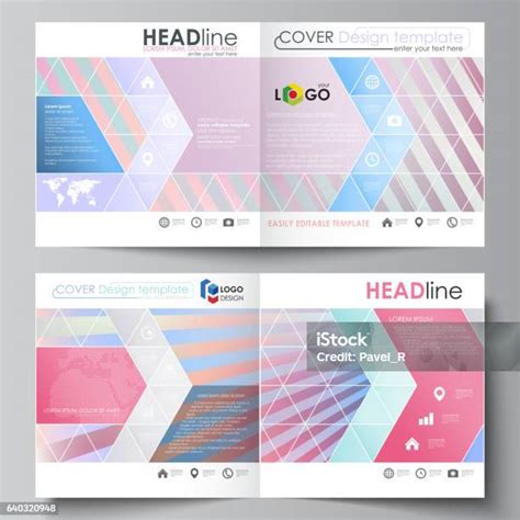 스퀘어 바이 폴드 브로셔 잡지 전단지 소책자를 위한 비즈니스 템플릿 2단 브로슈어에 대한 스톡 벡터 아트 및 기타 이미지 2