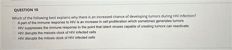 solved question 10which of the following best explains why