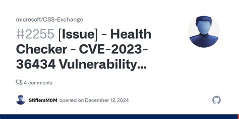 Issue Health Checker Cve 2023 36434 Vulnerability Message On