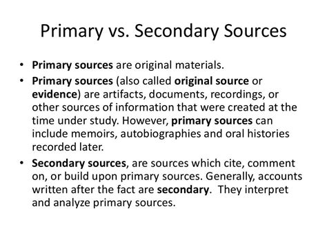 Primary Source Documents