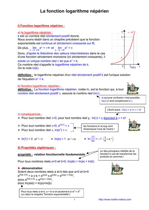Pdf Télécharger Domaine De Définition De Ln Exercice Gratuit Pdf