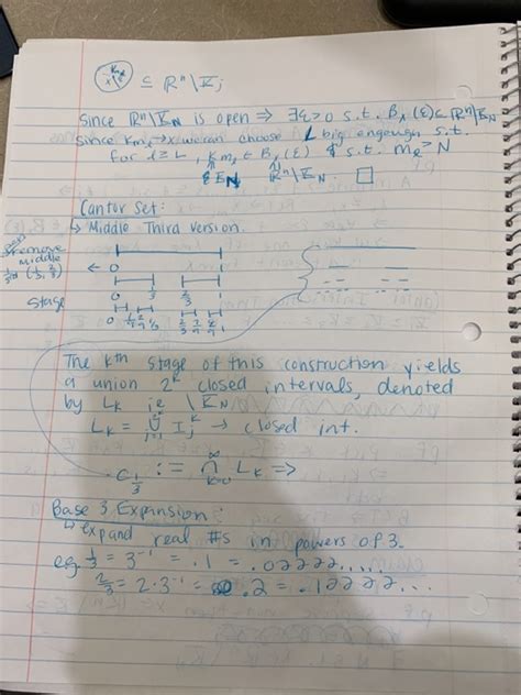 Solved Problem 3 A Prove That Any Cantor Set Not Just