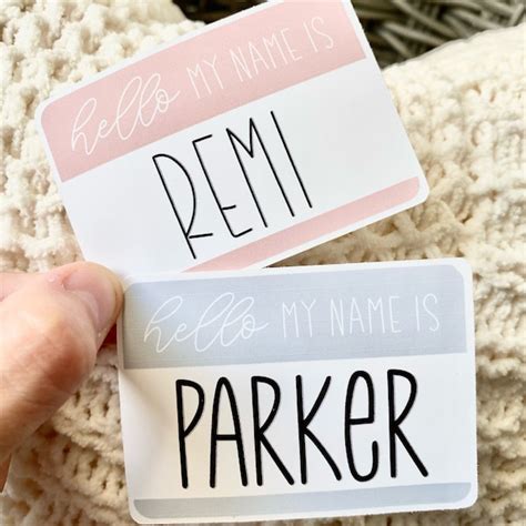 Hello My Name Is Stickers Etsy