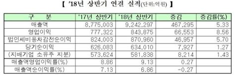 코스피 상반기 실적 전년比 실적 성장했지만삼성전자 쏠림 여전 파이낸셜뉴스