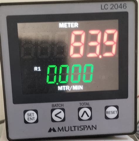 Multispan Grey Digital Length Counter For Industrial Count Capacity 100000 At 1150 Piece In