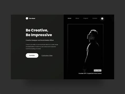 Portfolio Website Hero Section Ui Design Figma Commun Vrogue Co