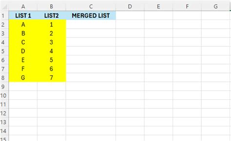 How To Merge Or Combine Lists In Excel Using Vstack Function Excel