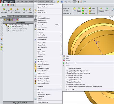 Github Bcandymansolidworks Configuration Exporter Vba Script That Allows Exporting Of Each