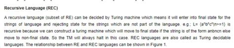 Theory Of Computation Turing Machine And Recursive Language