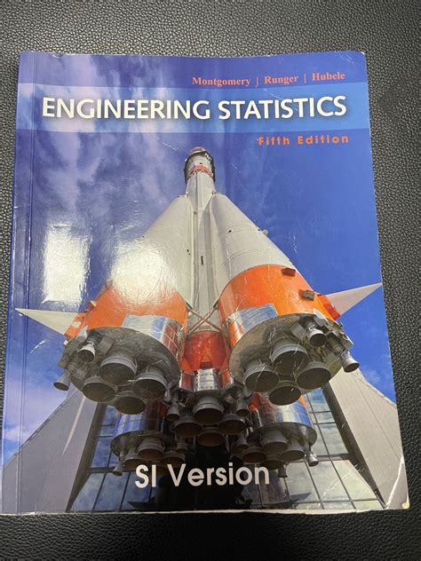 Engineering Statistics Fifth Edition Si Version Text Book Hobbies