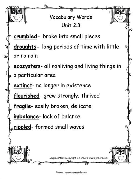 New 48 4th Grade Vocabulary Worksheet Printable Pdf Template