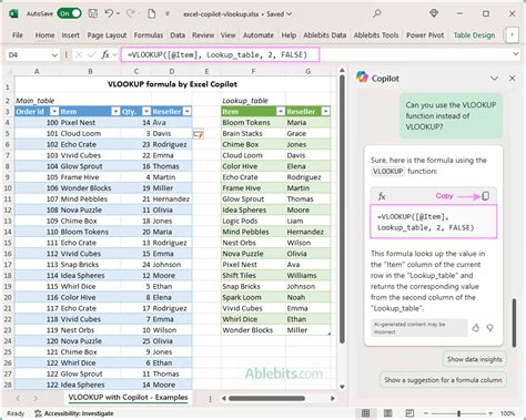 How To Xlookup And Vlookup With Excel Copilot