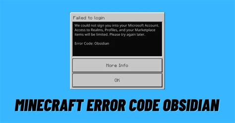 Minecraft Error Code Obsidian [how To Fix] Viraltalky