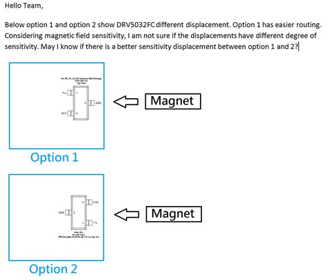 DRV5032 Displacement And Sensitivity Sensors Forum Sensors TI E2E Support Forums