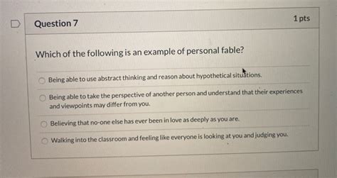 Solved 1 Pts Question 7 Which Of The Following Is An Example Chegg Com