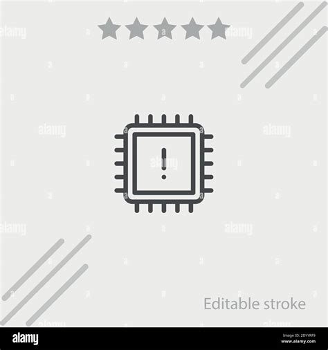 Cpu Vector Icon Modern Simple Vector Illustration Stock Vector Image Art Alamy