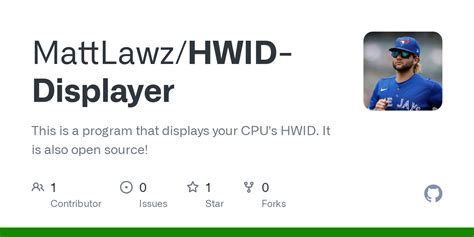 Github Mattlawz Hwid Displayer This Is A Program That Displays Your Cpu S Hwid It Is Also