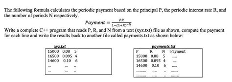 Solved The Following Formula Calculates The Peri Solutioninn