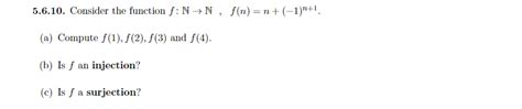 solved 5 6 10 consider the function f n n f n 1 n