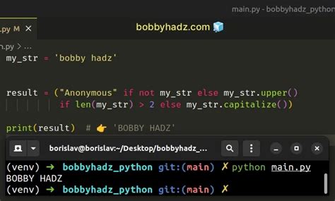 If Elif Else Statement On One Line In Python Bobbyhadz