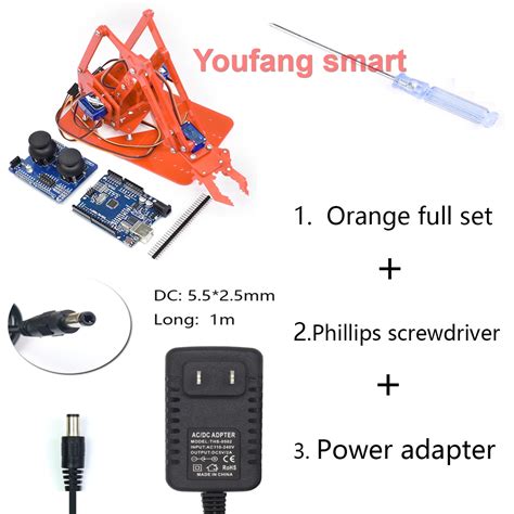 4 Dof Robotic Arm Diy Kit With Sg90 And Mg90s Servo For Uno Demo Board