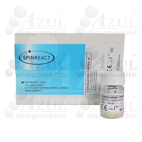 Control Coagulacion N 4x1ml Spinreact Azul Diagnostic
