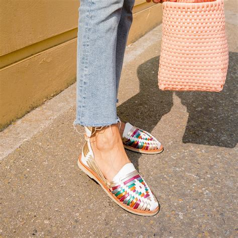 Sandale Huarache En Cuir Irisé Ibarra Iris Mapache