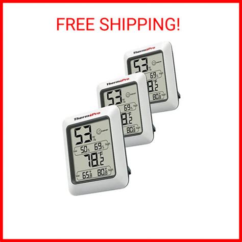 Thermopro Tp50 3 Pieces Digital Hygrometer Indoor Thermometer Room Thermometer A Ebay