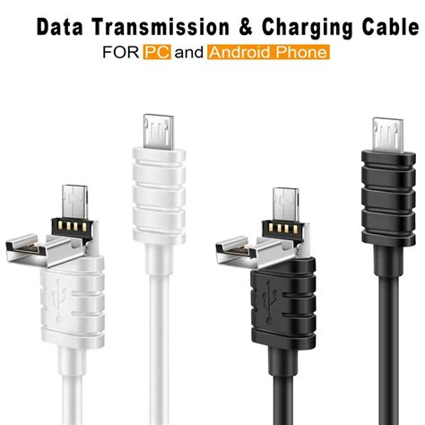 2 pcs portable charging otg cable 2 in 1 usb otg charging cable for android smartphone by china