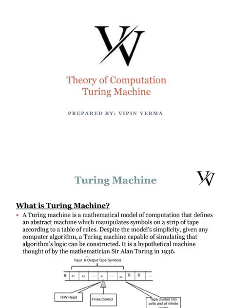 5 Toc Turing Machine Vv Pdf