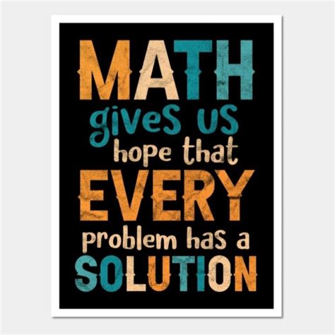 Math Gives Us Hope Poster