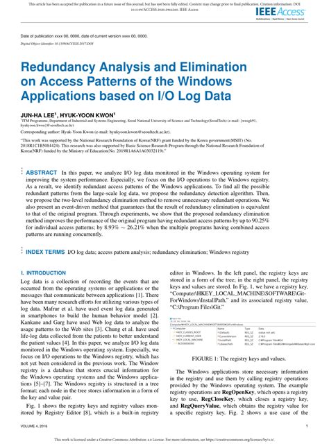 Pdf Redundancy Analysis And Elimination On Access Patterns Of The