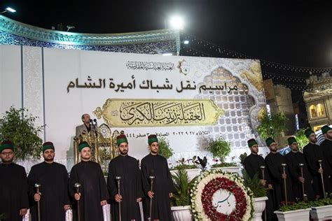 مراسم انتقال ضریح جدید حرم حضرت زینبس در کربلا برگزار شد