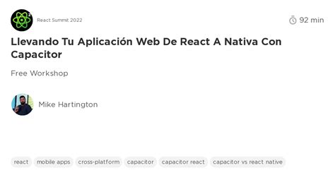 Capacitor Streamline Cross Platform Apps