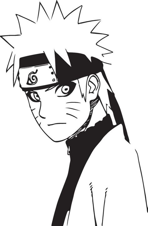 Anime Naruto Manga Line Art 28218589 Vector Art At Vecteezy