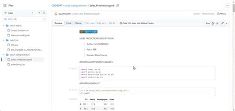 Gaddam Ayush Manth Reddy On Linkedin Codsoft Datascience Internship