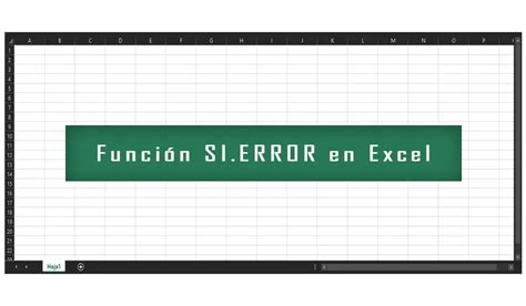 Función Si Error En Excel Excel Para Todos
