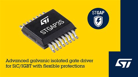Stmicroelectronics Stgap3s Advanced Galvanically Isolated Gate Drivers